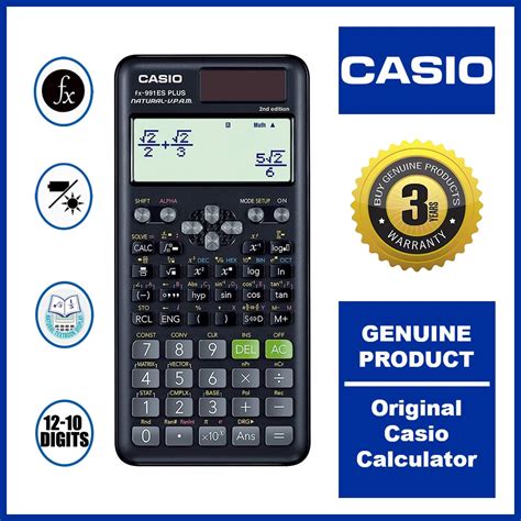 Casio Scientific Calculator Fx 991es Plus Function Scientific