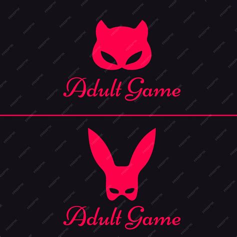 Logo Para Sex Shop Juegos Para Adultos Fondo Negro Vector Premium