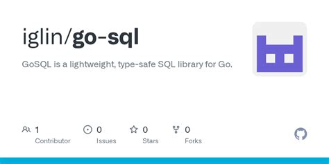 Github Iglingo Sql Gosql Is A Lightweight Type Safe Sql Library
