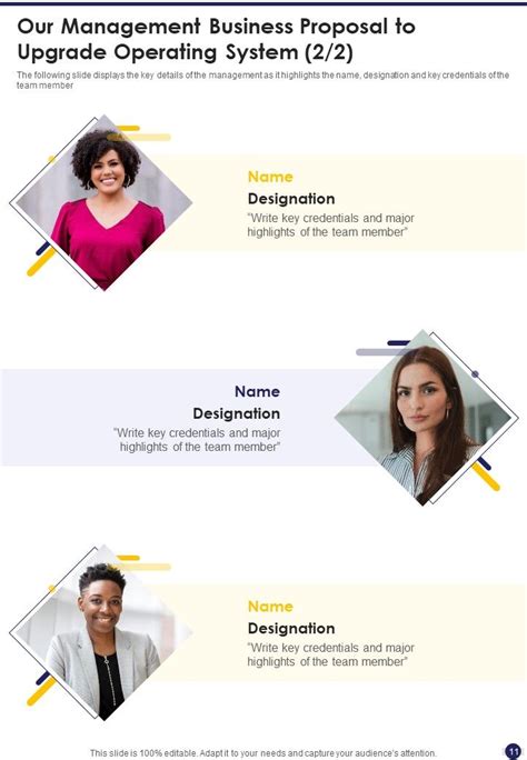 Business Proposal To Upgrade Operating System Example Document Report