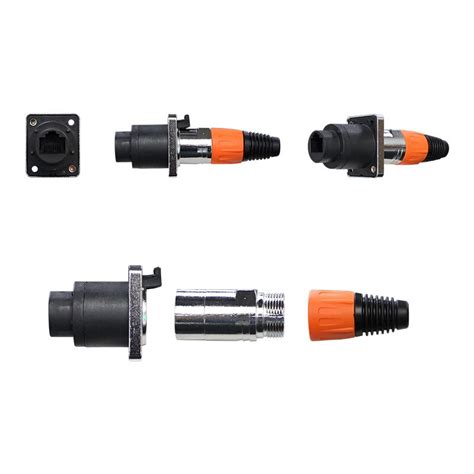 Led Aviation Plug Rj45 Connector Indoor 180 Degree Grandado