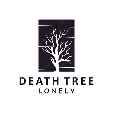 Premium Vector Dry Dead Tree Logo Design Template