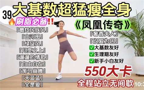 【适合中国宝宝的瘦身运动】凤凰传奇andmizi 45分钟大基数有氧超猛瘦全身！全程站立无间歇！无跑跳无深蹲无弓步～瘦腰腹瘦手臂瘦大腿瘦全身！减肥