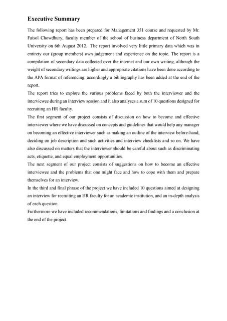 Problems Faced By Both The Interviewer And The Interviewee During An Interview Session Pdf