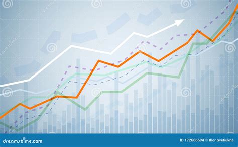 Financial Graph Chart Business Data Analytics Monitoring Finance Profit And Statistic Graph