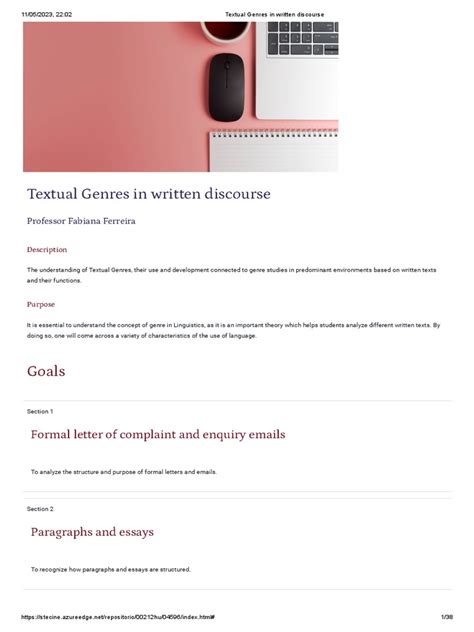 Textual Genres In Written Discourse Pdf