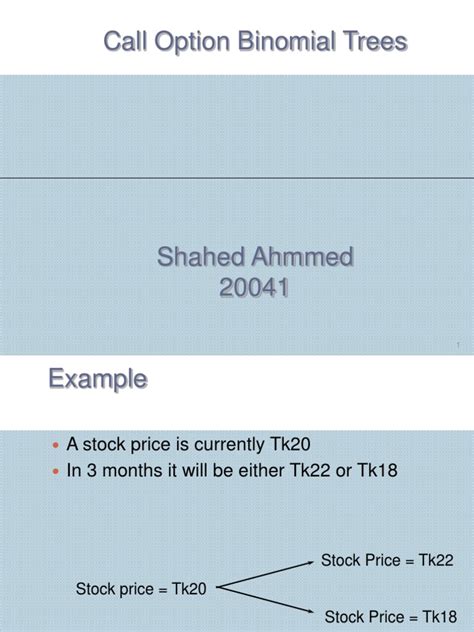 Option Pricing Using Binomial Trees Download Free Pdf Option