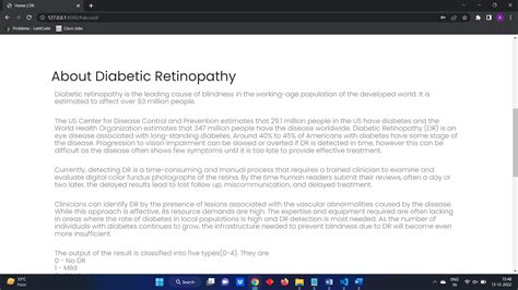 Github Akash Durga Diabetic Retinopathy This Is A Web Application Designed To Classify The