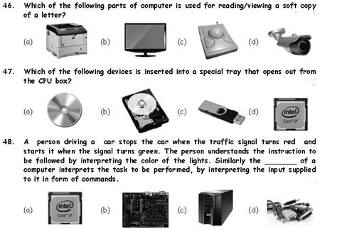 cbse class 3 computer hardware and software mcqs multiple choice questions