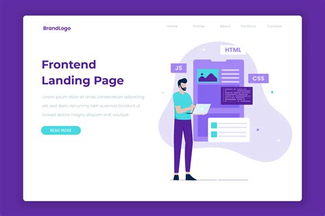 Frontend Developer Illustration Concept Graphic By HengkiL Creative Fabrica