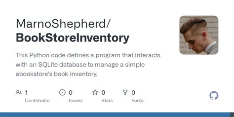Github Marnoshepherdbookstoreinventory This Python Code Defines A