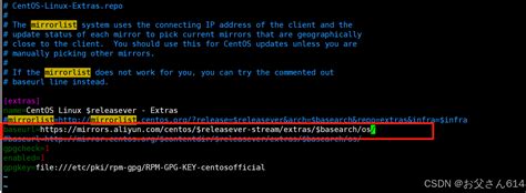 centos8使用yum报错 couldn‘t resolve host name for mirrorlist centos