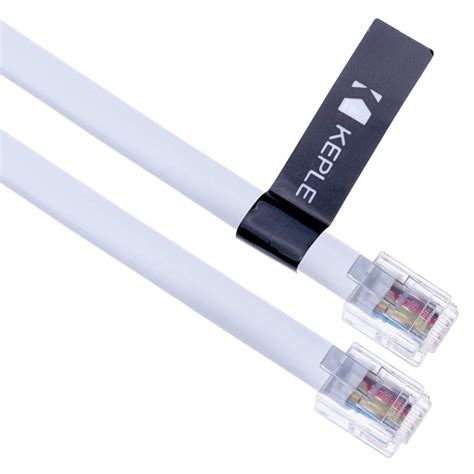 Keple RJ To RJ Cable M P C Flat Extension Lead Phone Cord Telephone Plug Connector Male To