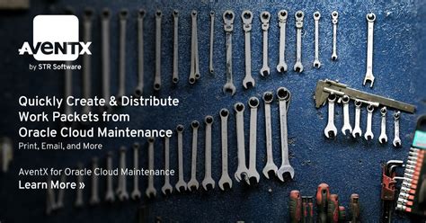 Aventx For Oracle Cloud Maintenance Str Software