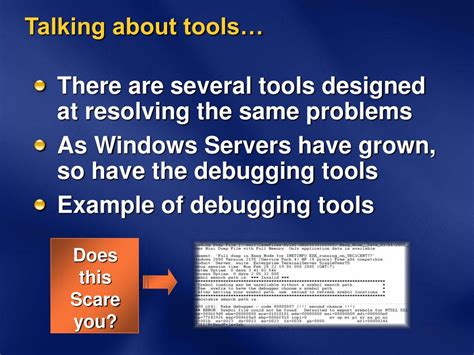 Ppt Web342 Improved Iis Debugging Debug Diagnostics 1 0 Powerpoint