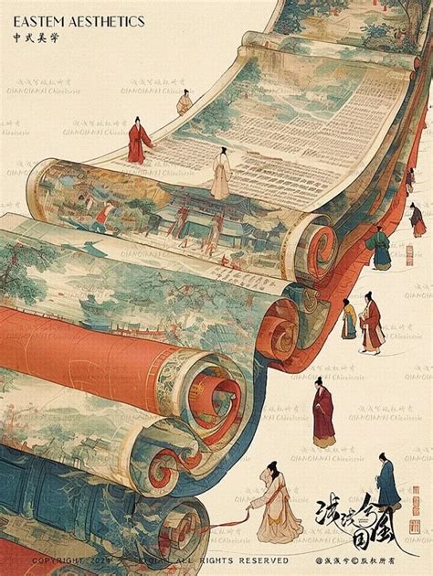 国风插画·画卷上的新中式1浅浅兮来自小红书网页版 花瓣网