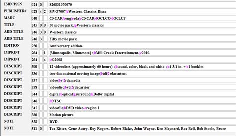 DVD Blu Ray Template IFLS Library System