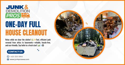 Can You Full House Cleanout Of Junk In One Day Junkproswa