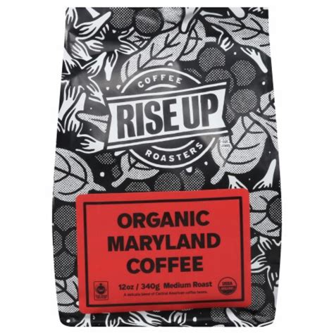 Rise Up Coffee Roasters Maryland Medium Roast Organic Ground Coffee 12