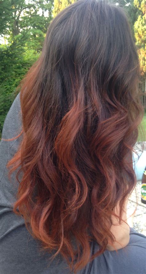 My New Copper Ombre Dip Dye Hair Dip Dye Hair Dipped Hair Ombre Hair Color
