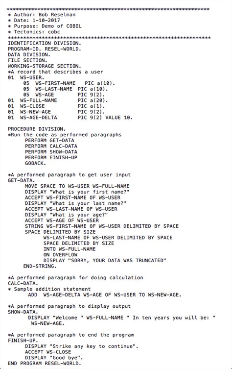 Best Of The Beauty Of The COBOL Programming Language DevOps