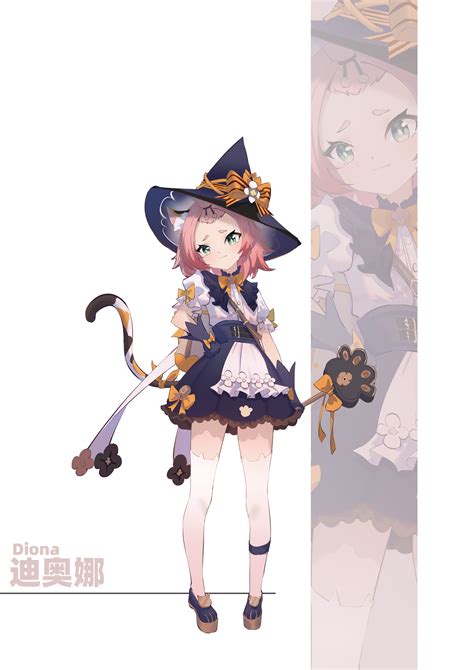 Diona And Klee Genshin Impact Drawn By Qixia Danbooru