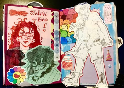 Sketchbook Spread Art Journal Inspiration Sketch Book Cartoon Art Styles