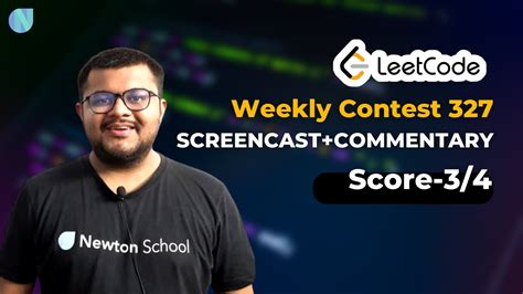 leetcode weekly contest 327 screencast commentary score 3 4