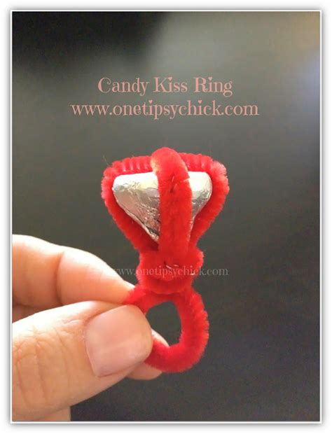 Candy Kiss Ring My Favorite Valentine Valentine Crafts Valentine