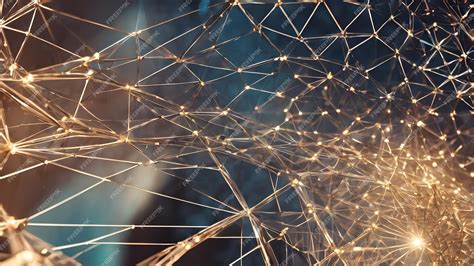 Premium Photo Wireframe Connectivity Mesh Geometric Network Tech Background Concept Ai