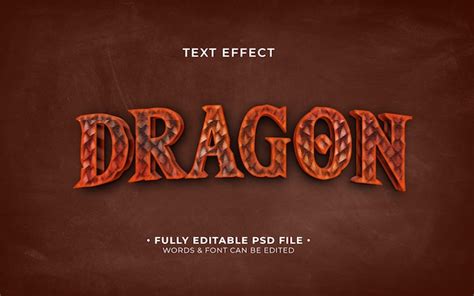 Dragon Killer Text Effect Psd High Quality Free Psd Templates For Download Freepik