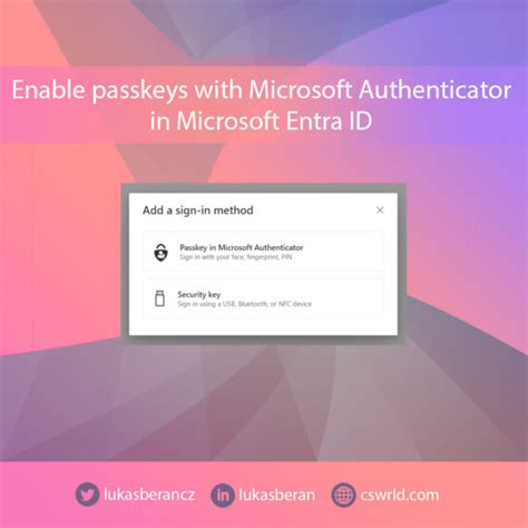 How To Enable Microsoft Authenticator Passkeys In Entra Id