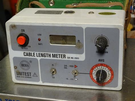 Beha Unitest Cable Length Meter 12vdc No Klm 2003 Joseph Fazzio