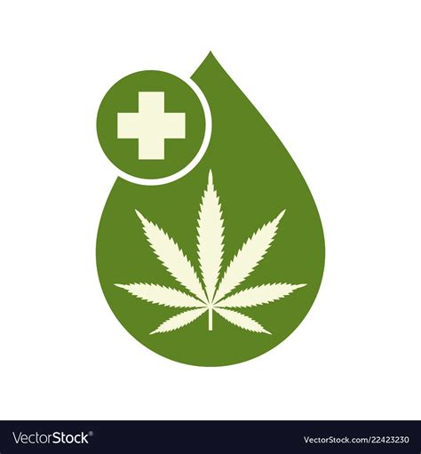 Cbd Oil Cannabis Extract Royalty Free Vector Image
