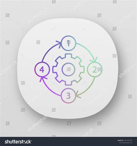 Process Diagram App Icon Pfd Flowsheet Stock Vector Royalty Free Shutterstock