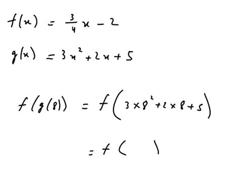 Solved Given The Function Fx34x−2 And The Function Gx3x22x5