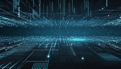 Premium Photo Binary Code Matrix Background Scientific Technology