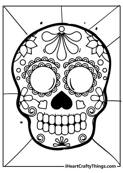 30 Sugar Skull Coloring Pages For The Day Of The Dead