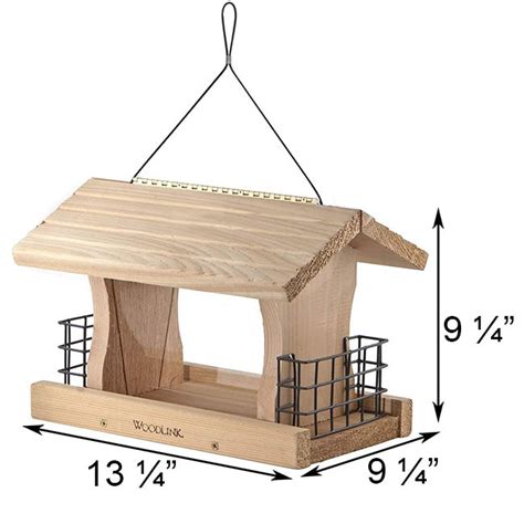 Woodlink Deluxe Cedar Bird Feeder With Suet Cages Birdyard Direct