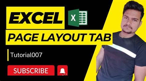 Page Layout Tab In Microsoft Excel Part 7 Tutorial007 Youtube