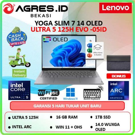 Promo Lenovo Yoga Slim Oled Touch Evo Ultra H Gb Gb W Wuxga Diskon Di