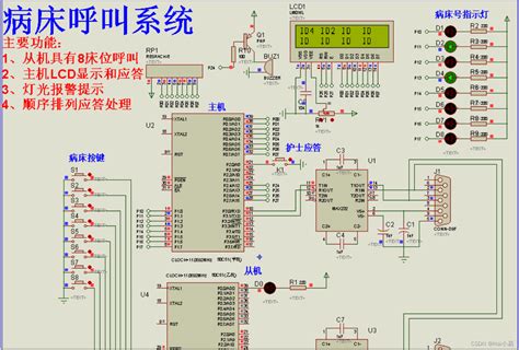 【proteus仿真】【51单片机】病床呼叫系统设计基于51单片机的医院病床8路有线呼叫系统设计组成框图 Csdn博客