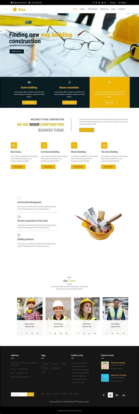 Rise Responsive Multi Purpose Drupal Theme Drupal Layout Download