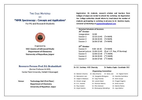 Two Days Workshop Brochure Pdf