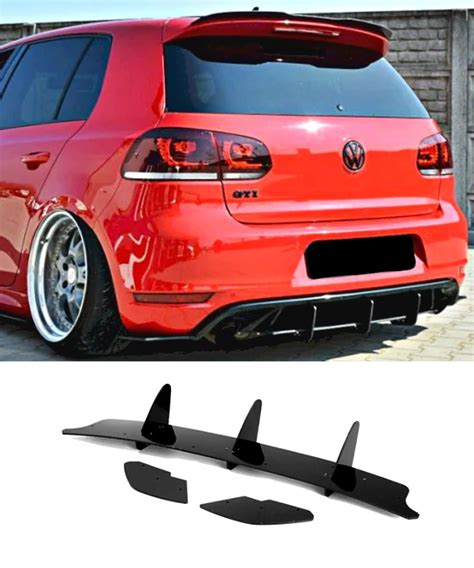 Volkswagen Golf Mk6 Gti Rear Diffuser Gloss Black Elite Garage