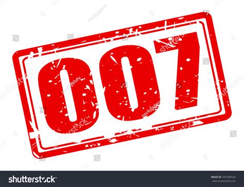 007 Red Stamp Text On White Stock Vector (Royalty Free) 291040529 ...