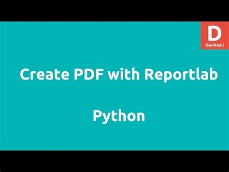 Create Pdf Files Using Python Reportlab Library Tech Mastery