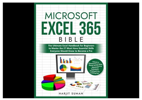 Microsoft Excel Bible The Ultimate Excel Handbook For Beginners To Master The Must Have