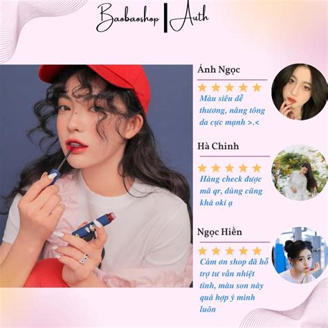 Mua Son Tint 3ce Mickey Phiên Bản Giới Hạn đỏ Lanh Và Cam San Hô Vẻ đẹp