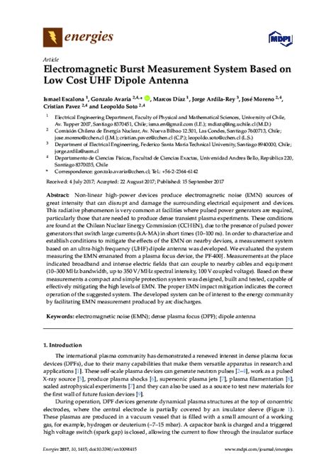 Pdf Electromagnetic Burst Measurement System Based On Low Cost Uhf